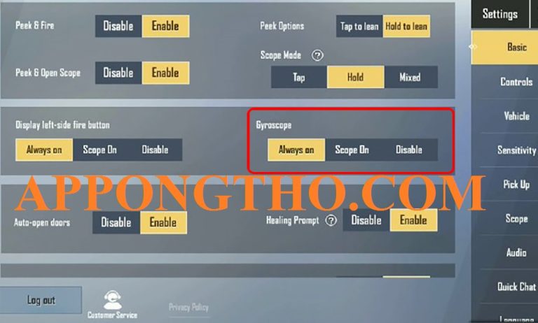 Cảm Biến Con Quay PUBG Là Gì? Cách Bật Cho Máy Không Hỗ Trợ
